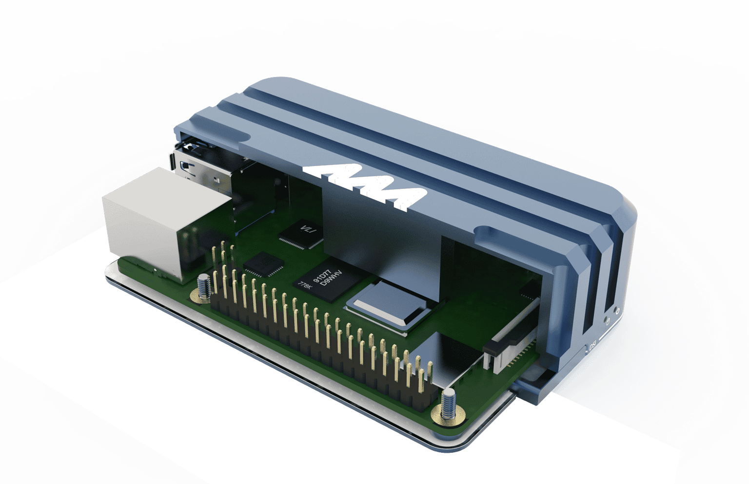 Raspberry Pi 3 Aluminum Case - Mechatronics Art